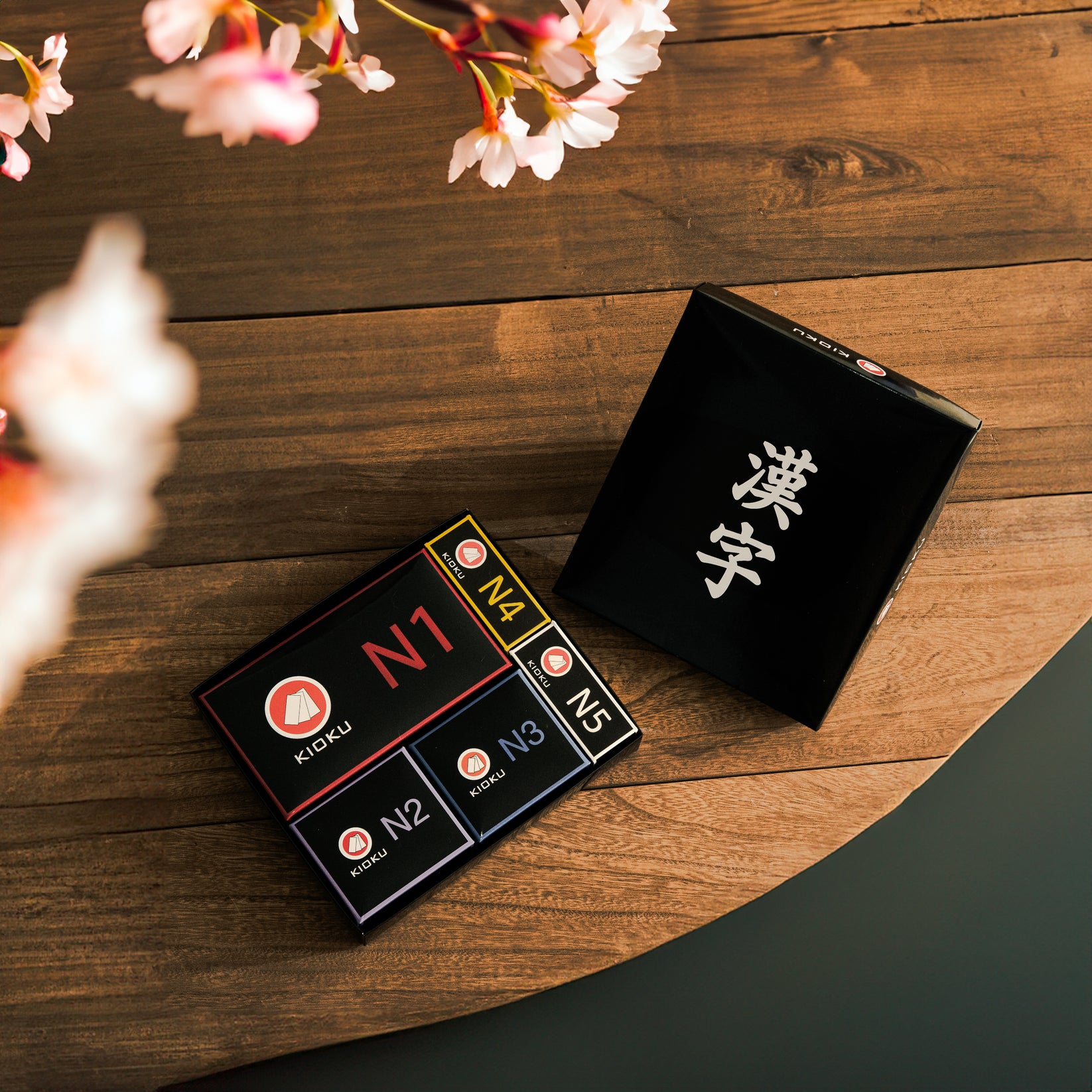 KIOKU Kanji flash card N5-N1 box set