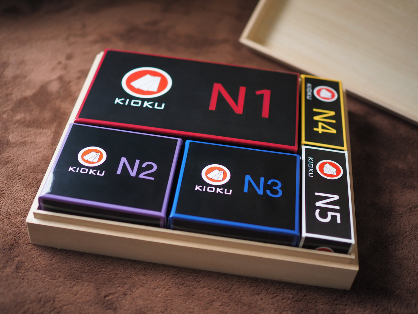 KIOKU Kanji flash card N5-N1 box set